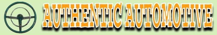Authentic Automotive | Parts for Vintage Chevrolet Cars and Trucks
